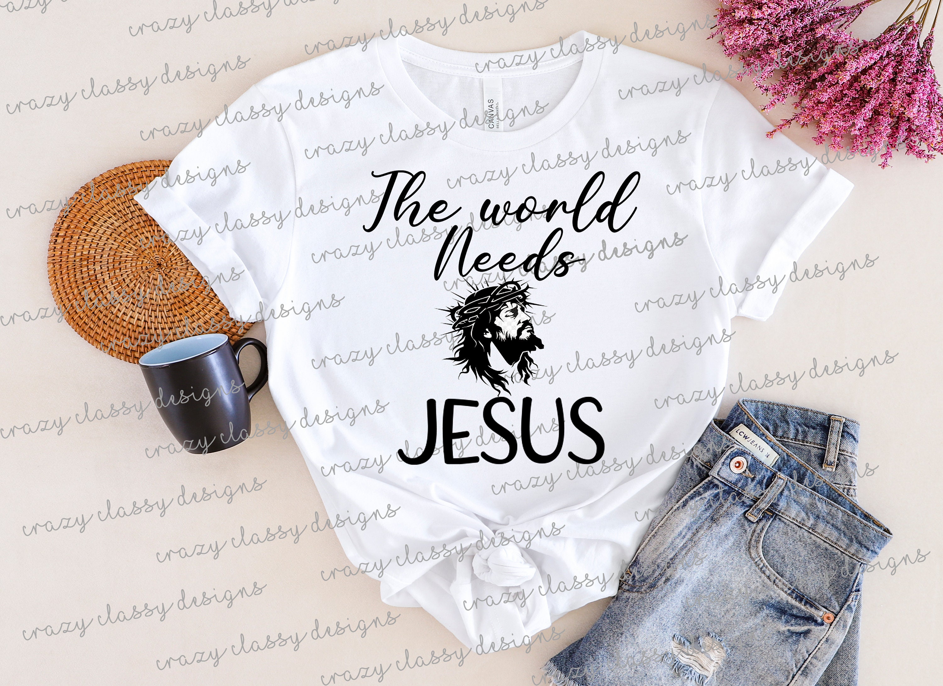 The World Needs Jesus Png Svg - Etsy