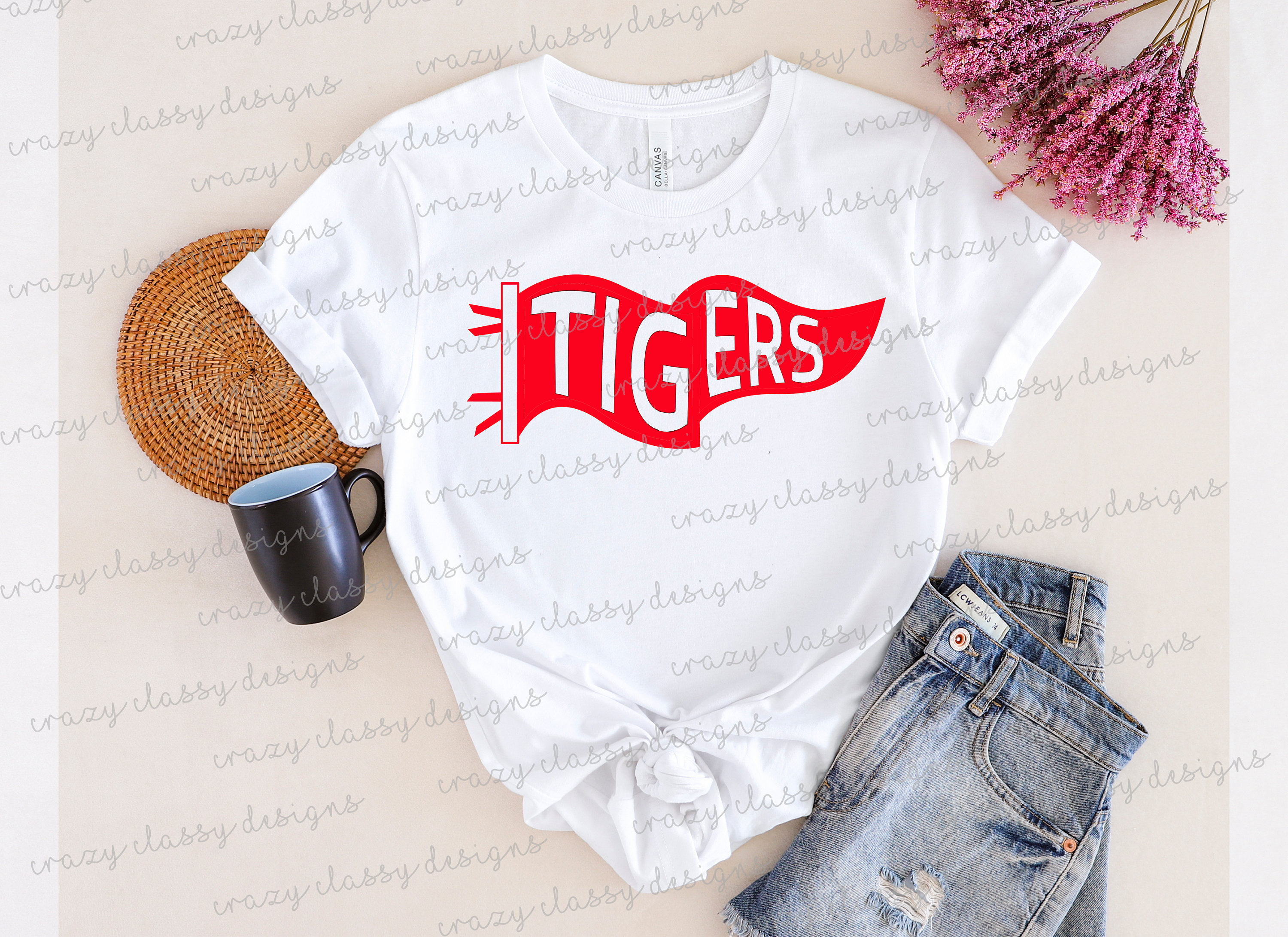 Red Tiger Flag Svg Png - Etsy