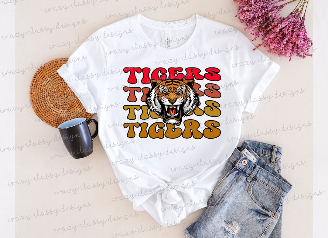 Layered Tigers Colorful With Tiger Head Png - Etsy