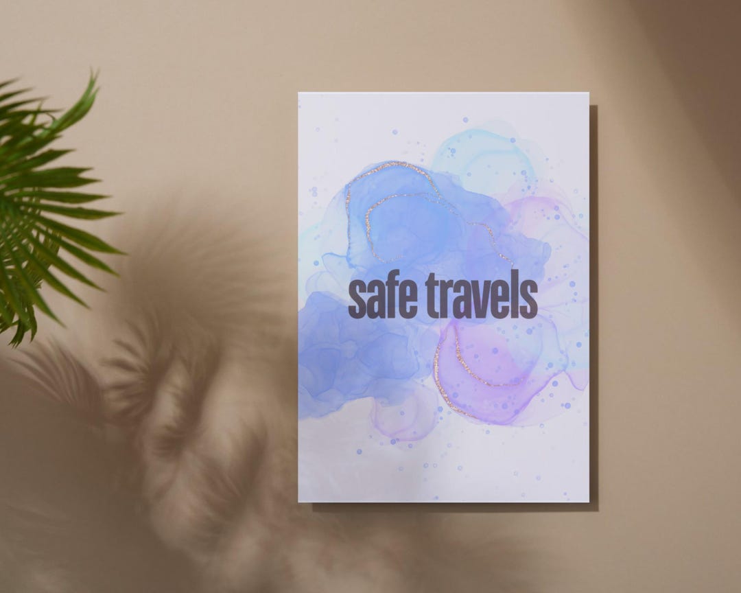Travel Greeting Card, Digital Instant Download, Printable Card for ...