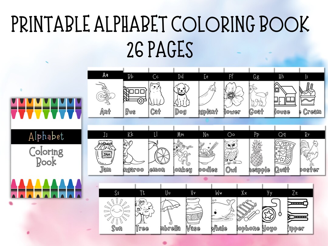 ABC Coloring Pages, Kids Artwork, Preschool Printables, Kids Worksheets ...