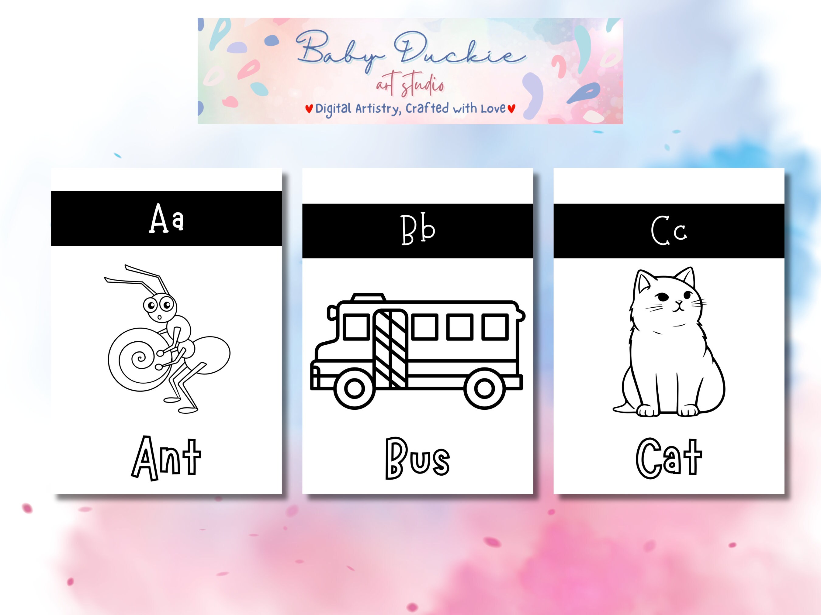 ABC Coloring Pages, Kids Artwork, Preschool Printables, Kids Worksheets ...