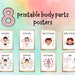 Body Parts Printable Educational Poster Printable Wall Art Digital ...