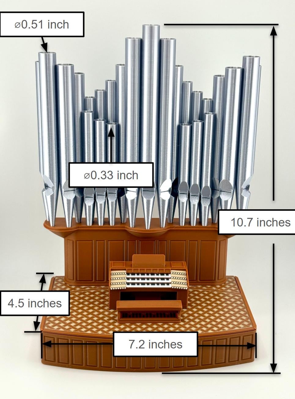 Pen Holder Inspired by a Real French Pipe Organ With Secret Storage ...