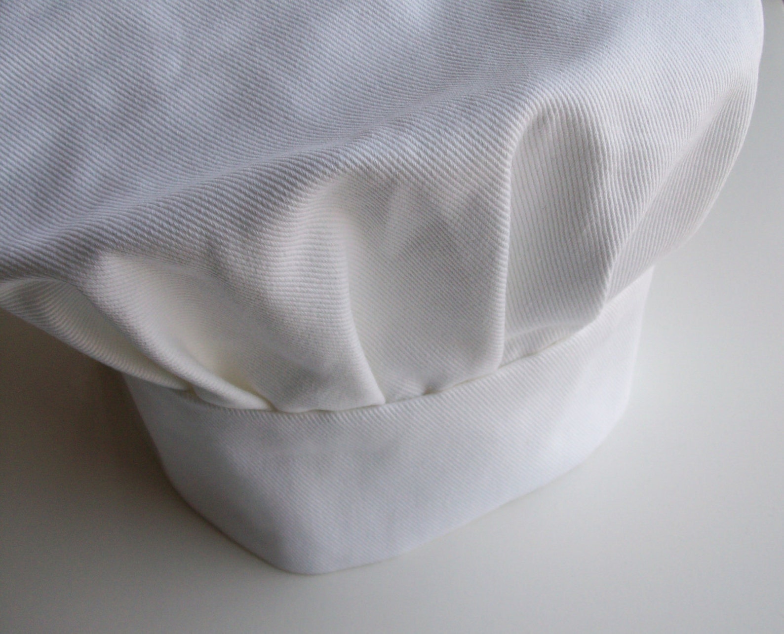 Custom Fit Pleated White Chef Hat - Etsy