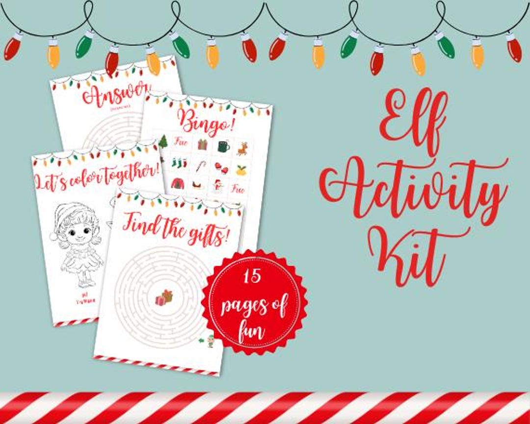 Activity Kit | Elf Kit | Christmas Activity | Christmas Kit | Elf ...