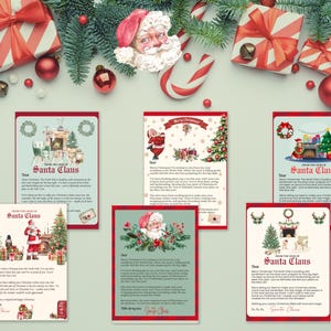 6 Vintage Letters From Santa Printable PDF - Etsy