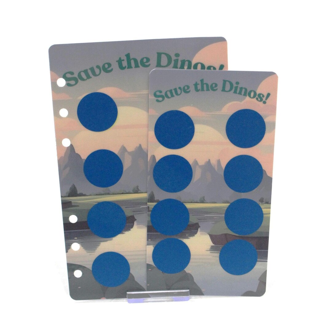Save the Dinos Scratch and Save Challenge, Save 125 - Etsy Australia