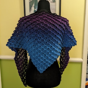 Dragon Scale Shawl Crochet Pattern - Etsy