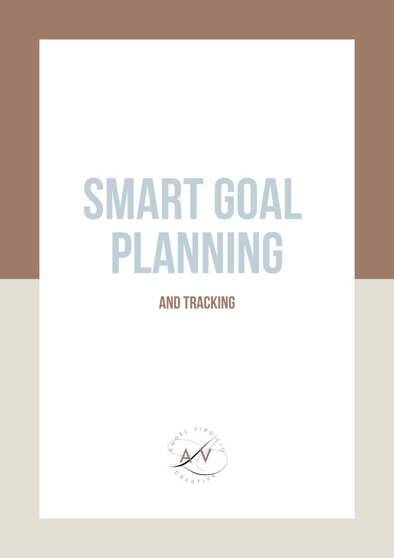 SMART Goals Tracker - Digital Download - Printable Tracker - Goal ...
