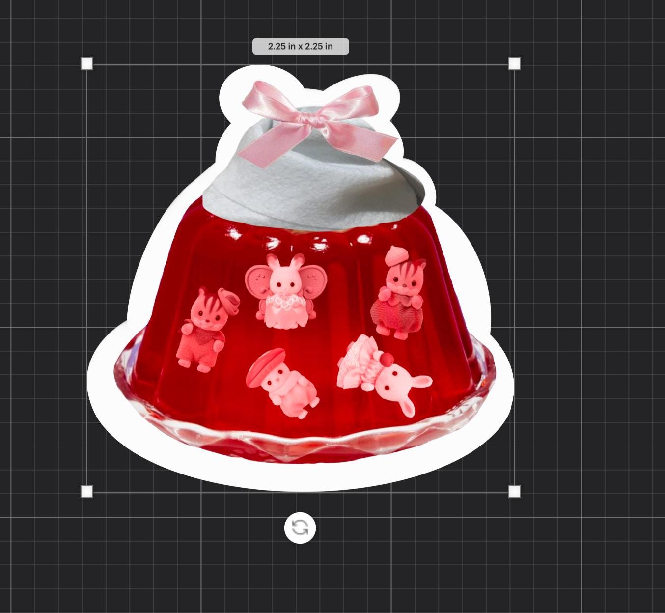 Calico Critters in Jello Sticker, Coquette Forest Fairy, Sylvanian ...