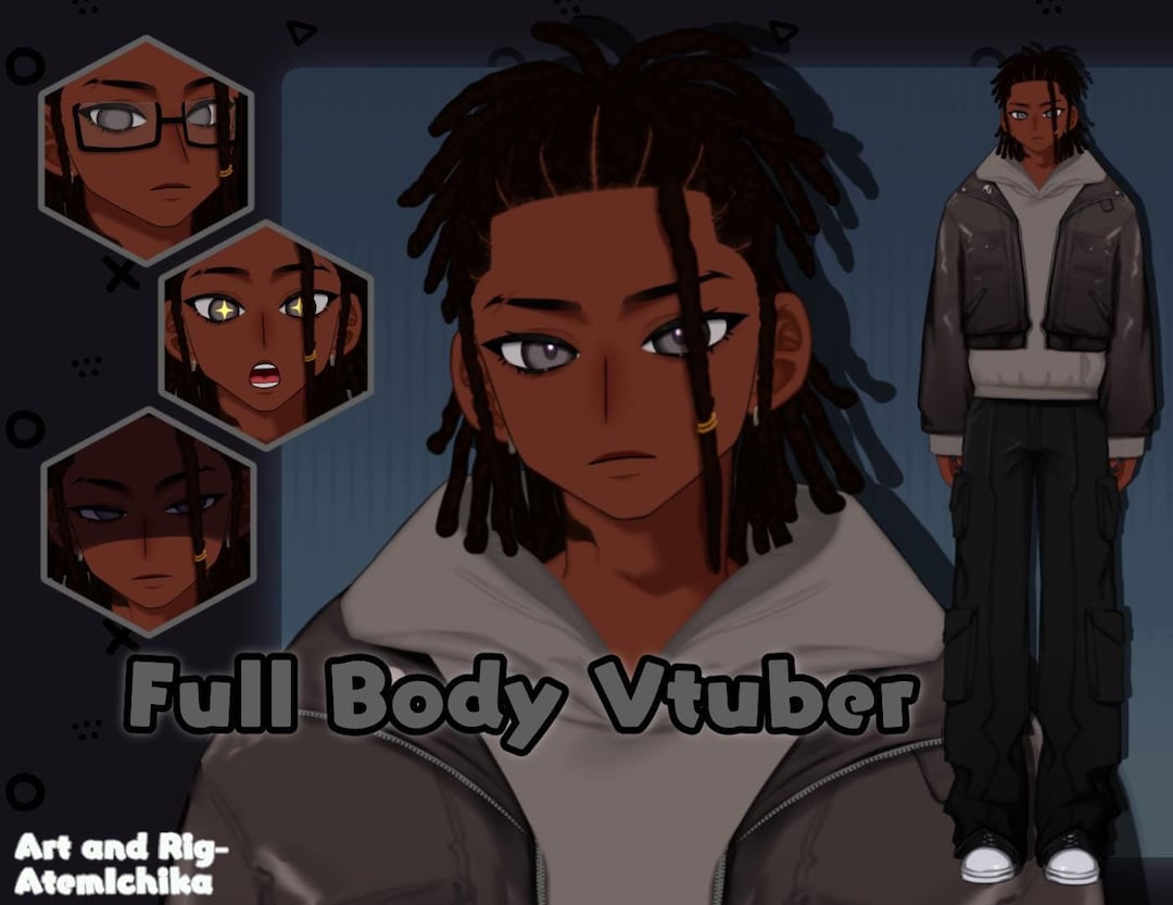 Live2d Premade Fully Rigged Vtuber Model - Ready to Use - Boy/male Vtuber Twitch and Youtube ...