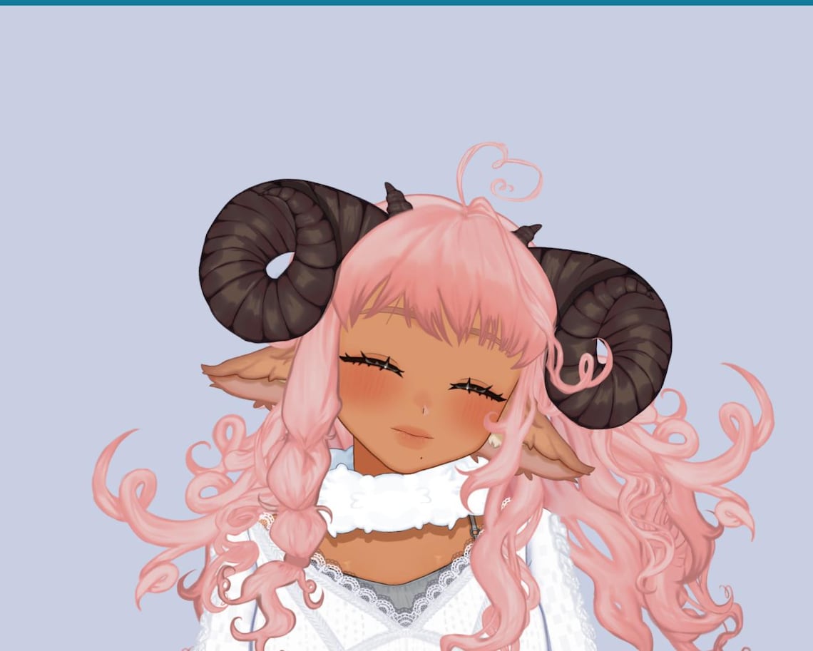 Live2d Premade Fully Rigged Vtuber Model - Ready to Use - Cute Goat ...