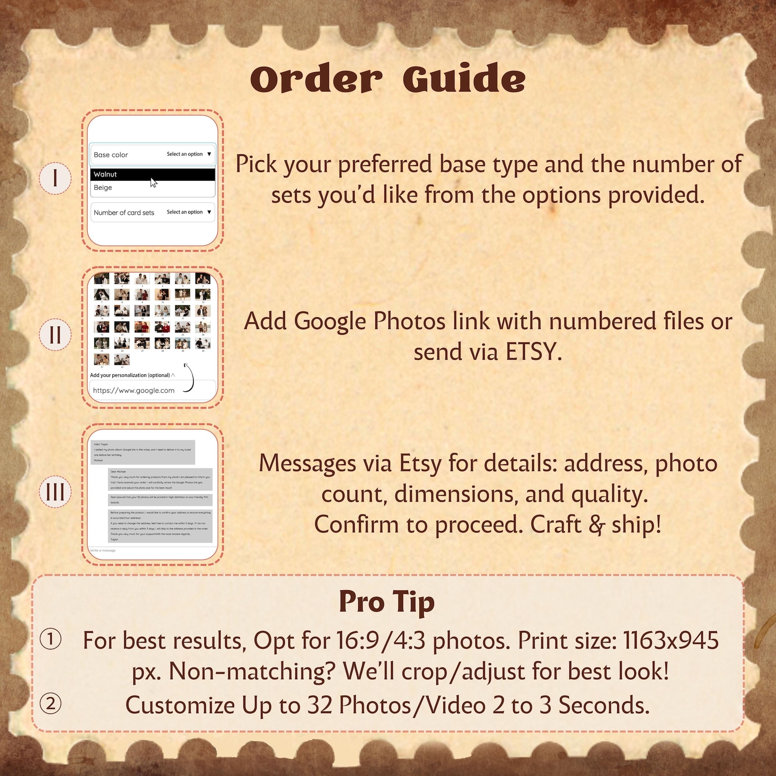 Custom Photo Album Flip Book Frame, Mechanical Hand Motion Wooden Gift ...