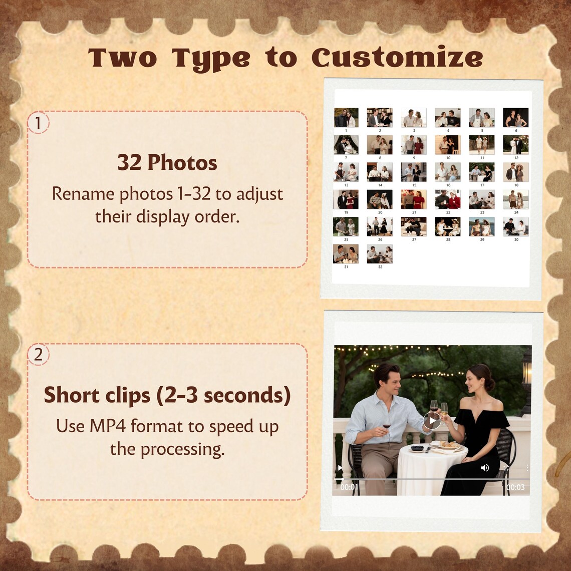 Personalized Photo Flip Book: Rotating Album, Custom Animation Gift - Etsy