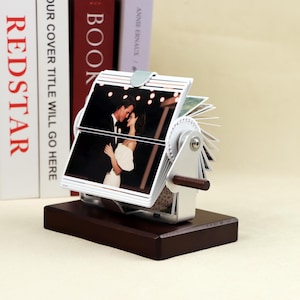 Custom Flip Book Frame Animation Machine, Wooden Photo Rotating Albums ...