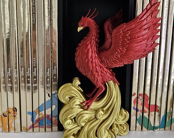 Emerging Phoenix Bookend/book Nook | Bookish Decor | Unique 3D Printed ...
