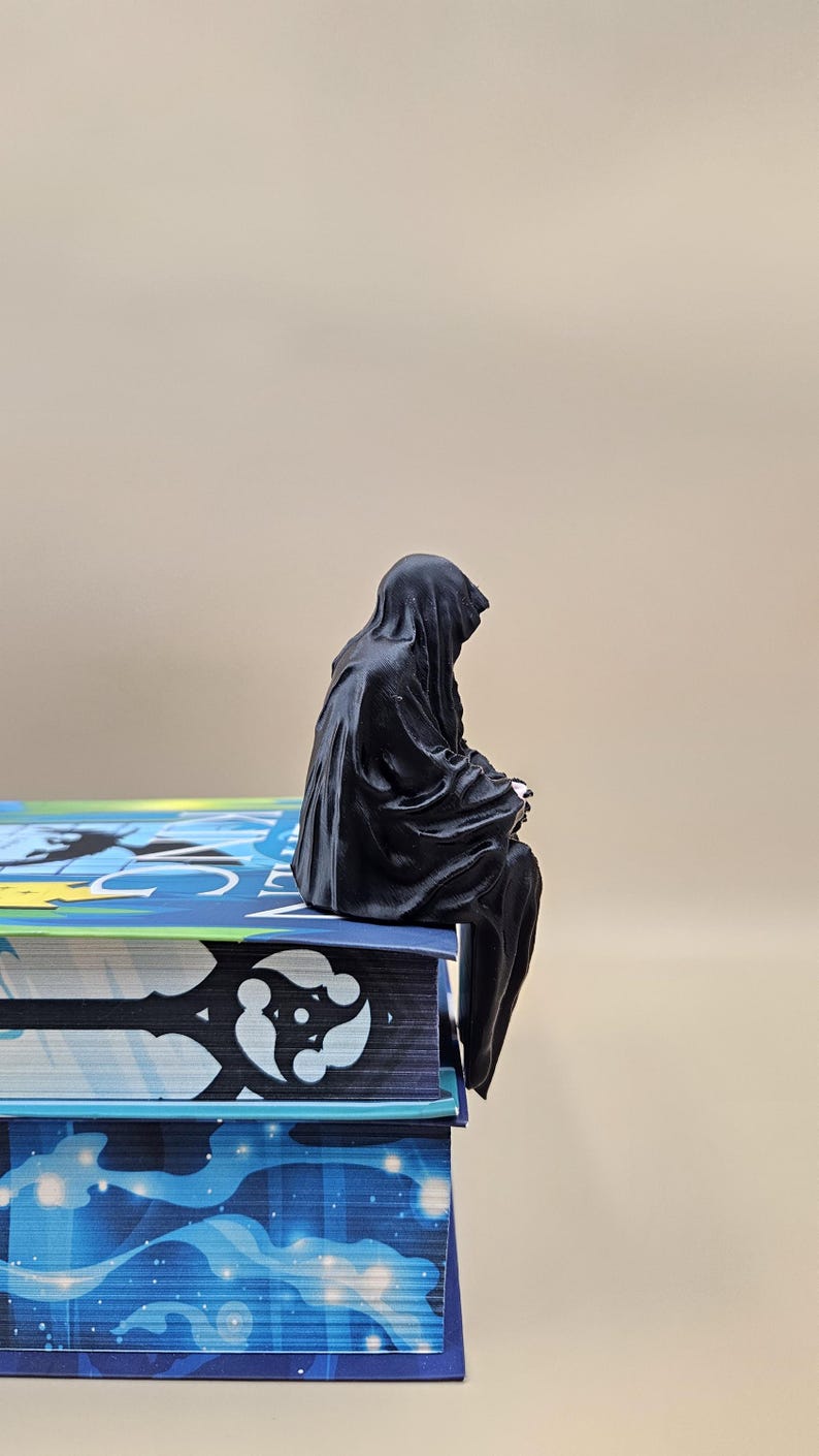 Grim Reaper Figurine With Personalized Mug - Fantasy Book Lover Gift - Etsy