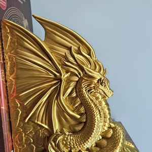 Dragon Bookend Fourth Wing 3D Printed Decor Gift Fantasy Reader - Etsy UK