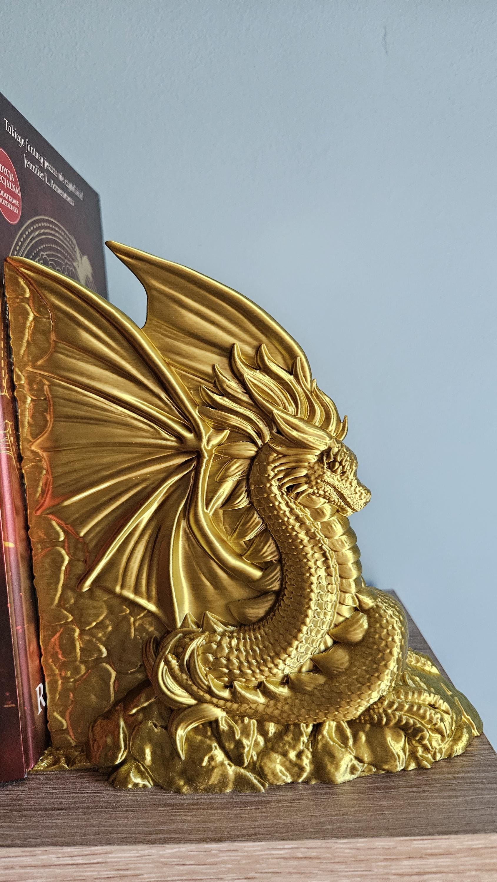 Dragon Bookend Fourth Wing 3D Printed Decor Gift Fantasy Reader - Etsy UK