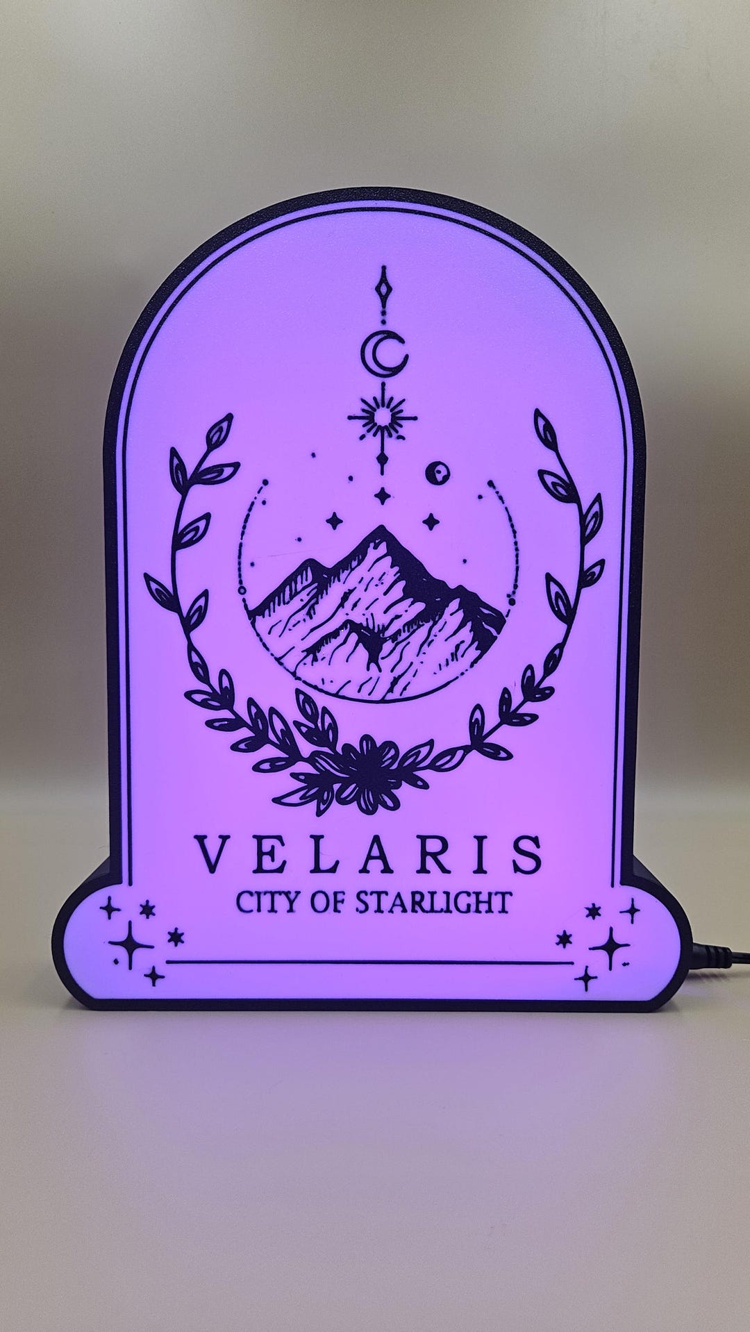 Bookish Lightbox Velaris Book Merch Fantasy LED RGB - Etsy