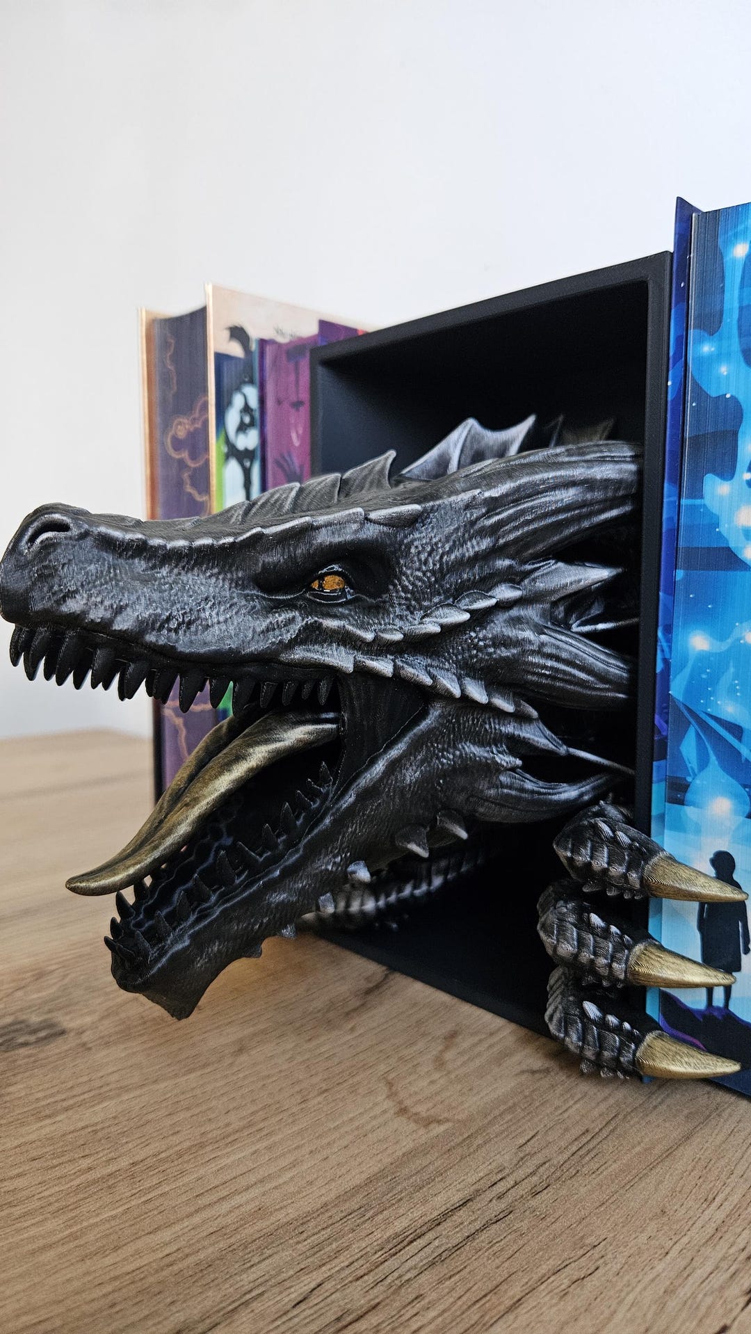 Hand Painted Dragon Awakening Book Nook Fourth Wing 3D Printed ...