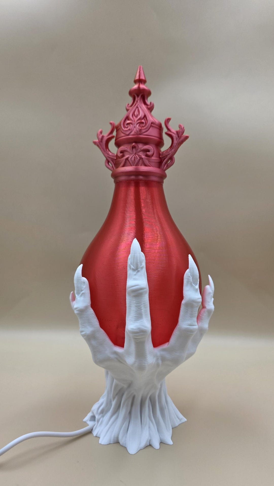 Last Grasp - Table Lamp With Demonic Motif - USB With Remote - Etsy
