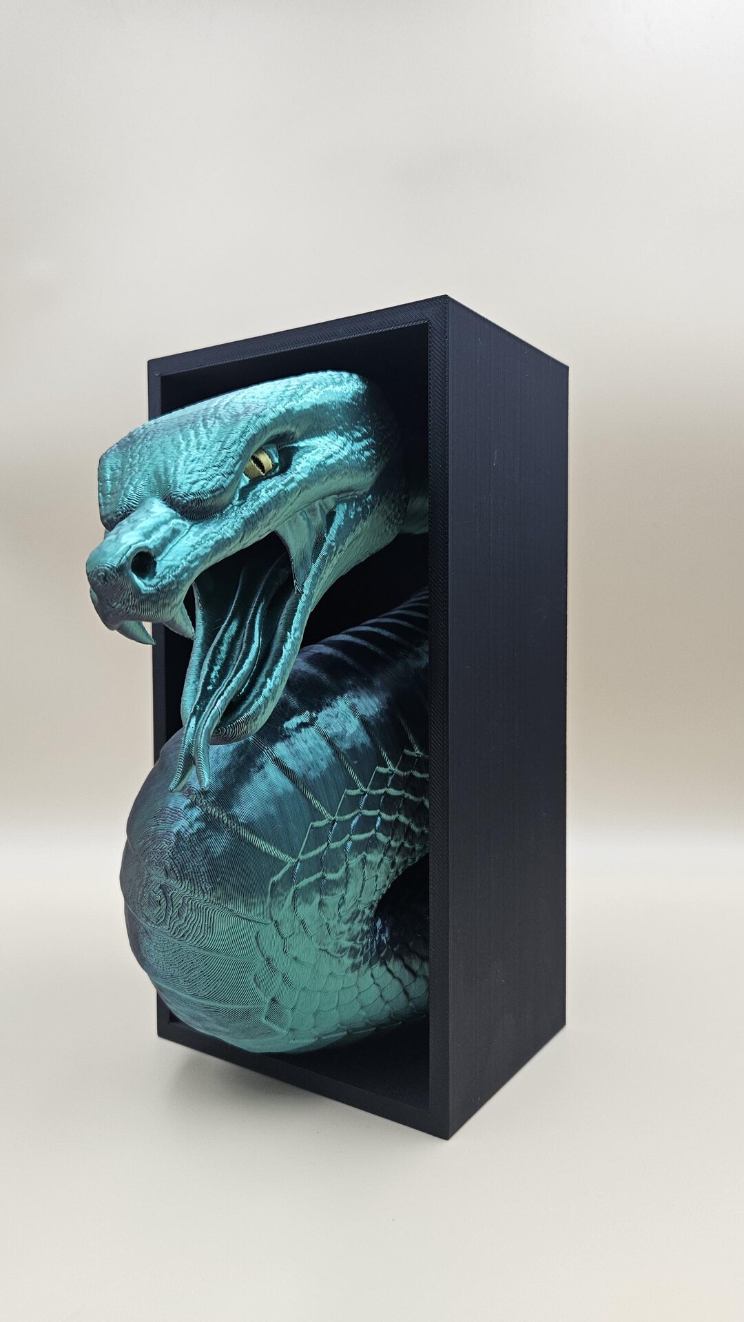 3D Printed Snake Book Nook: Fantasy Bookshelf Decor - Etsy Australia