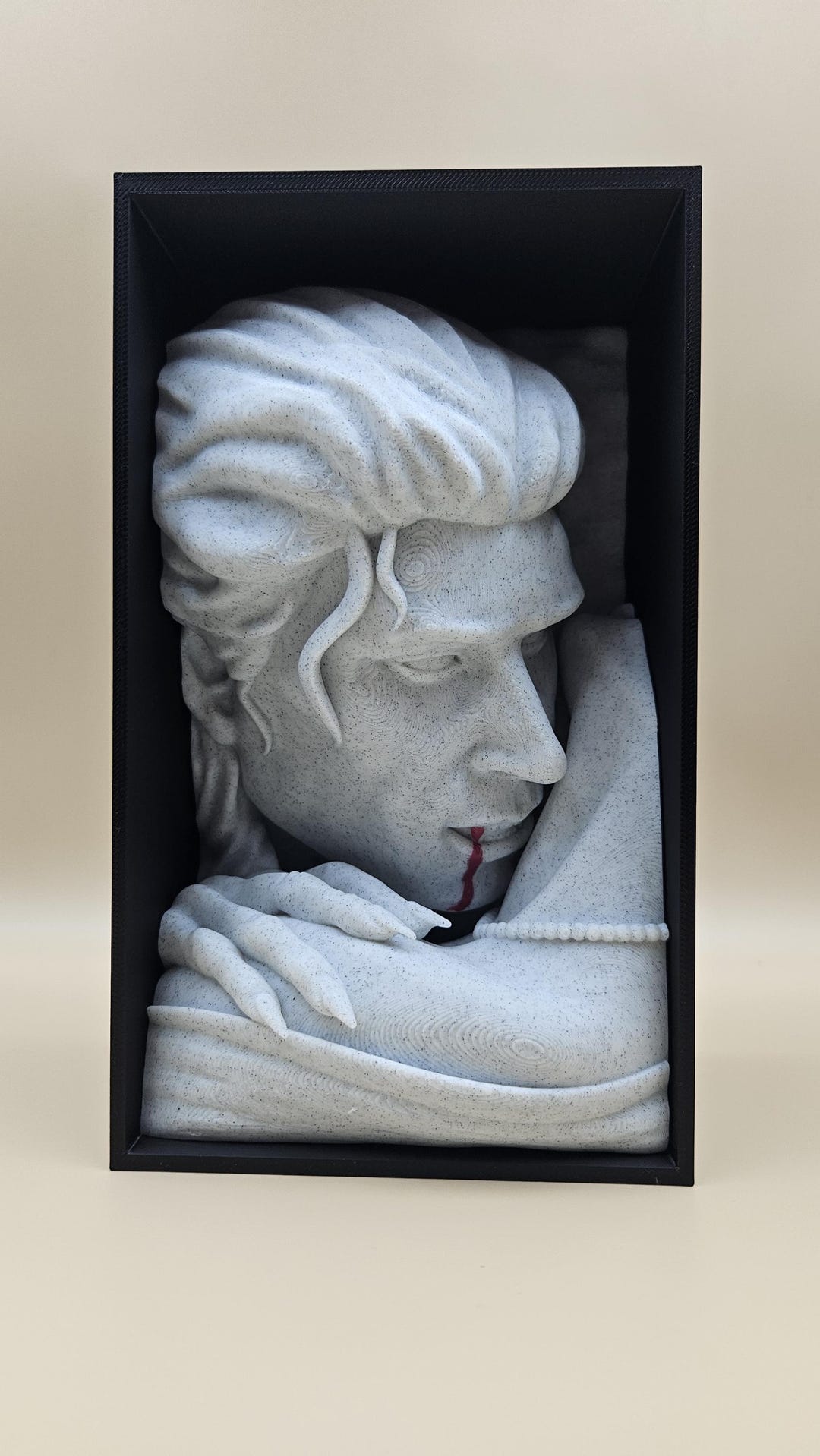Vampire Book Nook Valentines Printed Bookshelf Gift Bookend - Etsy