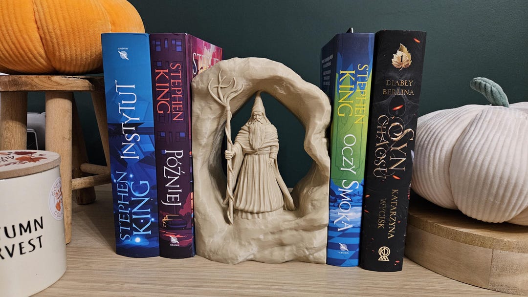 Wizard Book Nook LOTR 3D Printed Bookshelf Decor Halloween Gift Fantasy ...