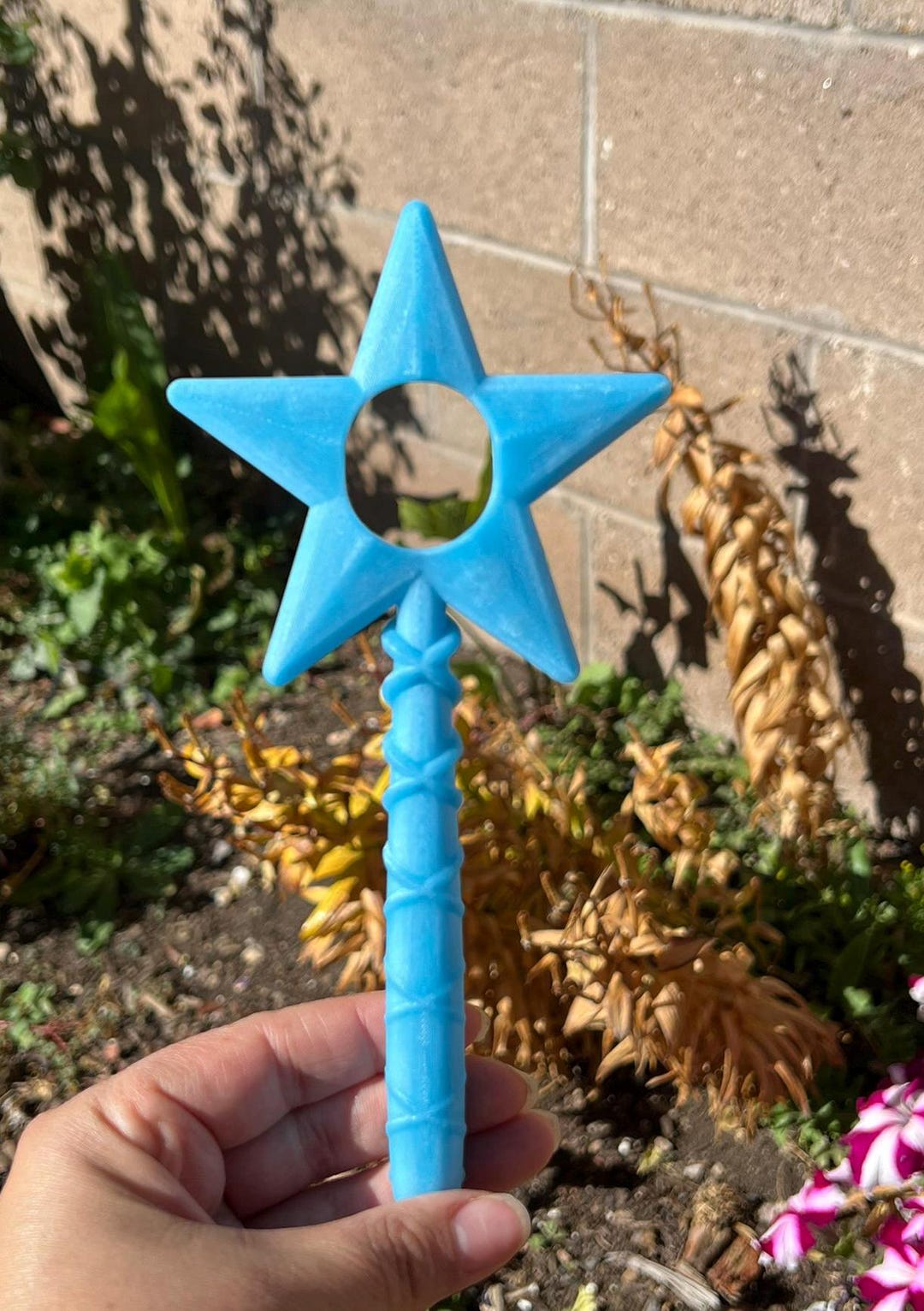 Blue Glow in the Dark, Star Wand, Princess Wand, PLA, Magicband+ Holder ...