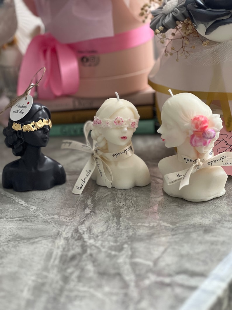 Woman Body Shape Soy Candle, Flower Lady Candle , Handmade Candle - Etsy