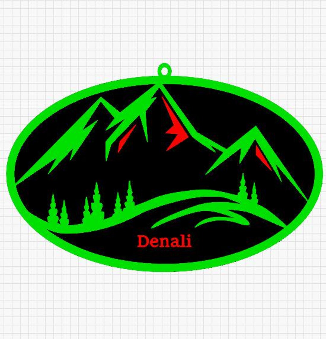 Schild Denali SVG Ai DXF Lbrn2 PDF Templates - Etsy