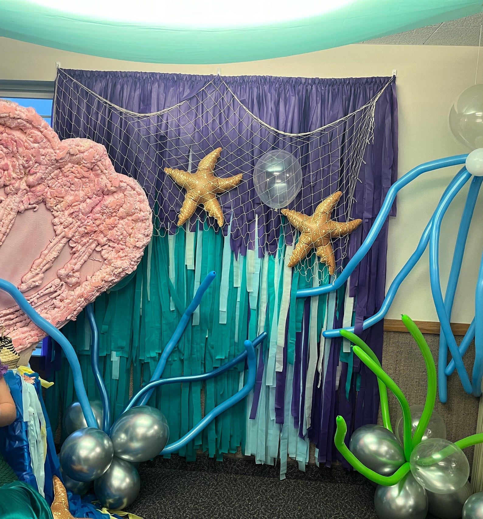 Little Mermaid/under the Sea/ariel Backdrop/baby Shower/birthday Party ...
