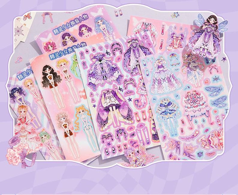 Princess Dress-up Sticker Book: DIY Craft & Journaling - Etsy