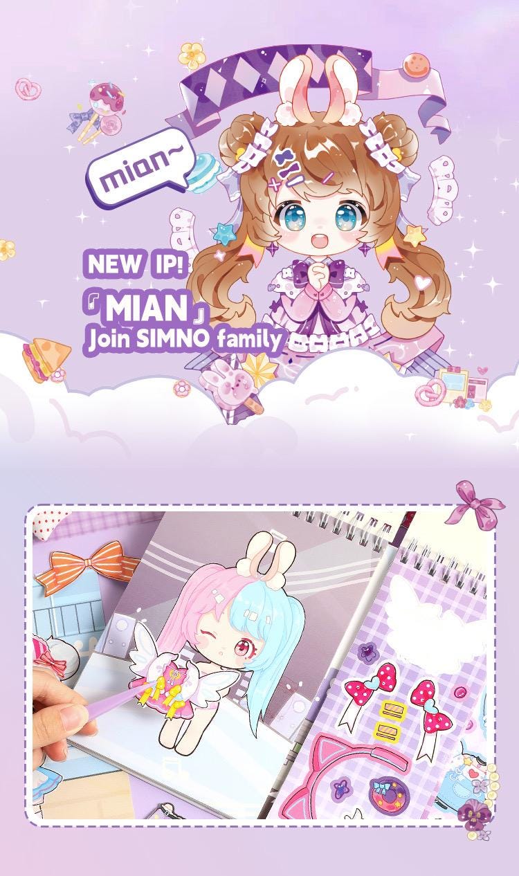 2 Styles |girl Dreaming Dress up Book | Girl Sticker ,clothing Change ...
