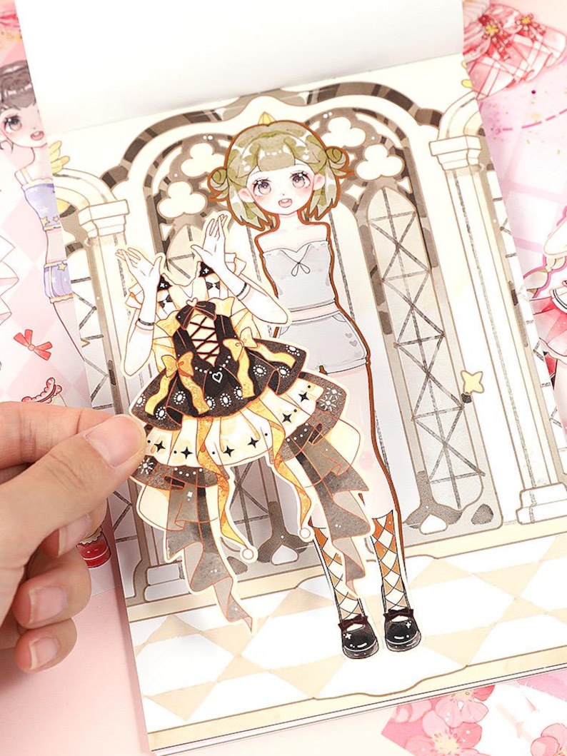 2 Style kawaii Girl Sticker Book Journal , Gift , Girl Sticker , Kid ...