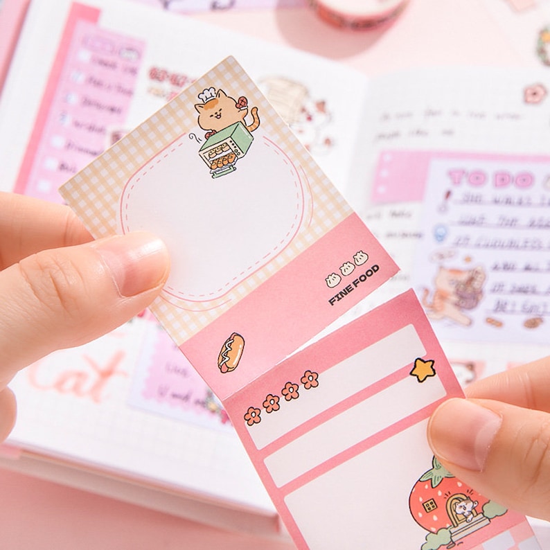 Cute Cat Scrapbook Kit, Journal Supplies, Planner Stickers - Etsy