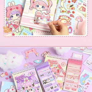 2 Styles |girl Dreaming Dress up Book | Girl Sticker ,clothing Change ...