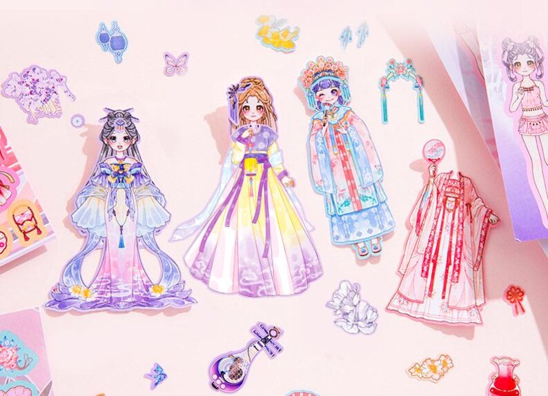 Princess Dress-up Sticker Book: DIY Craft & Journaling - Etsy