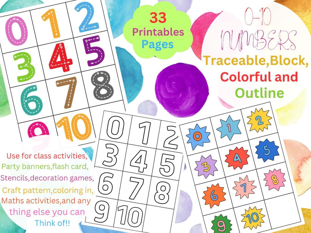 Bold and Easy Coloring Pages,kids Coloring Pages,numbers Coloring Book ...