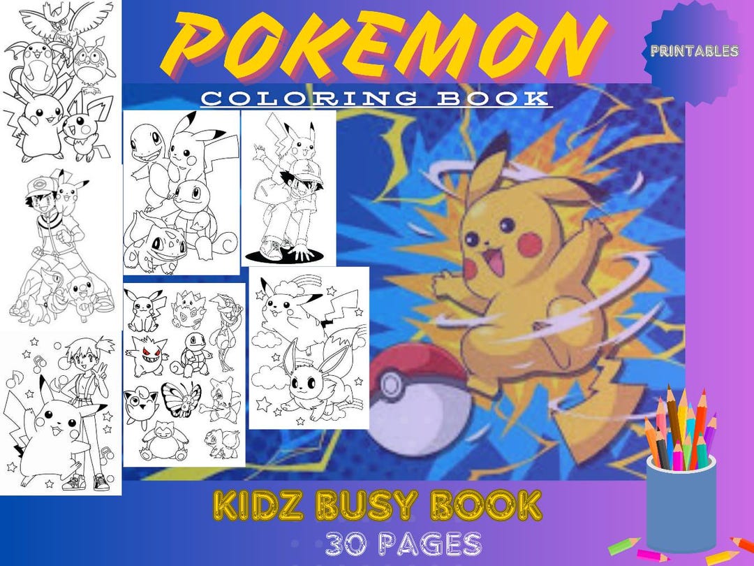30 Pokemon Coloring Book,cute Coloring Pages,kids Coloring Pages ...