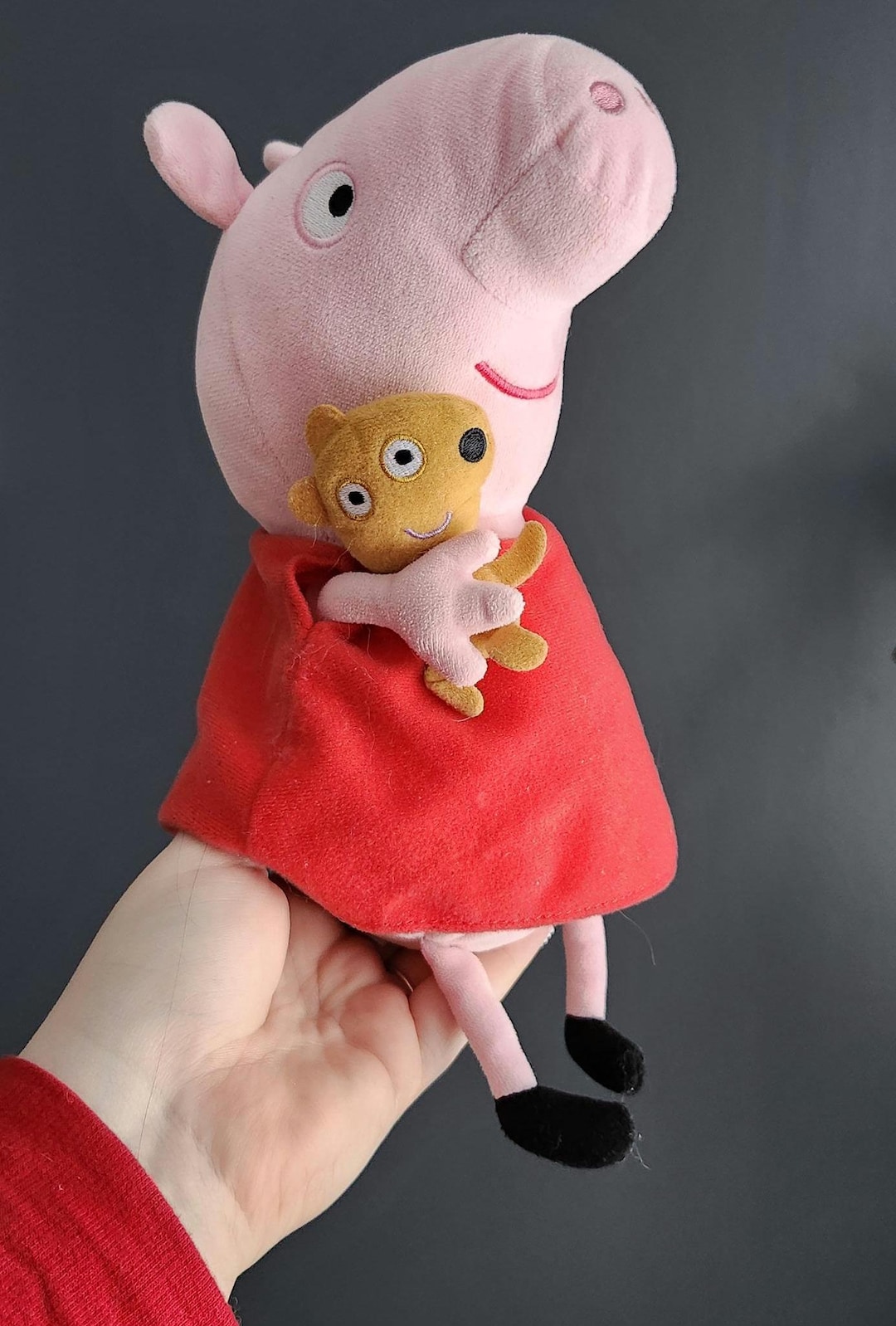 Peppa Pig TY 2015 Plush Toy With Teddy Bear - Etsy UK