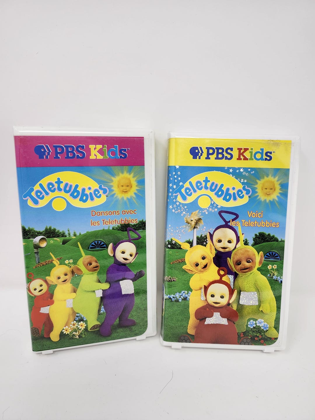 Lot of 2 Teletubbies VHS Tapes (french) PBS Kids | Let's Dance With the ...