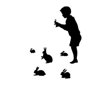 Shadow Puppet Rabbit | Etsy