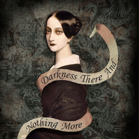 Edgar Allan Poe the Raven Lenore Print Digital Art Surreal - Etsy