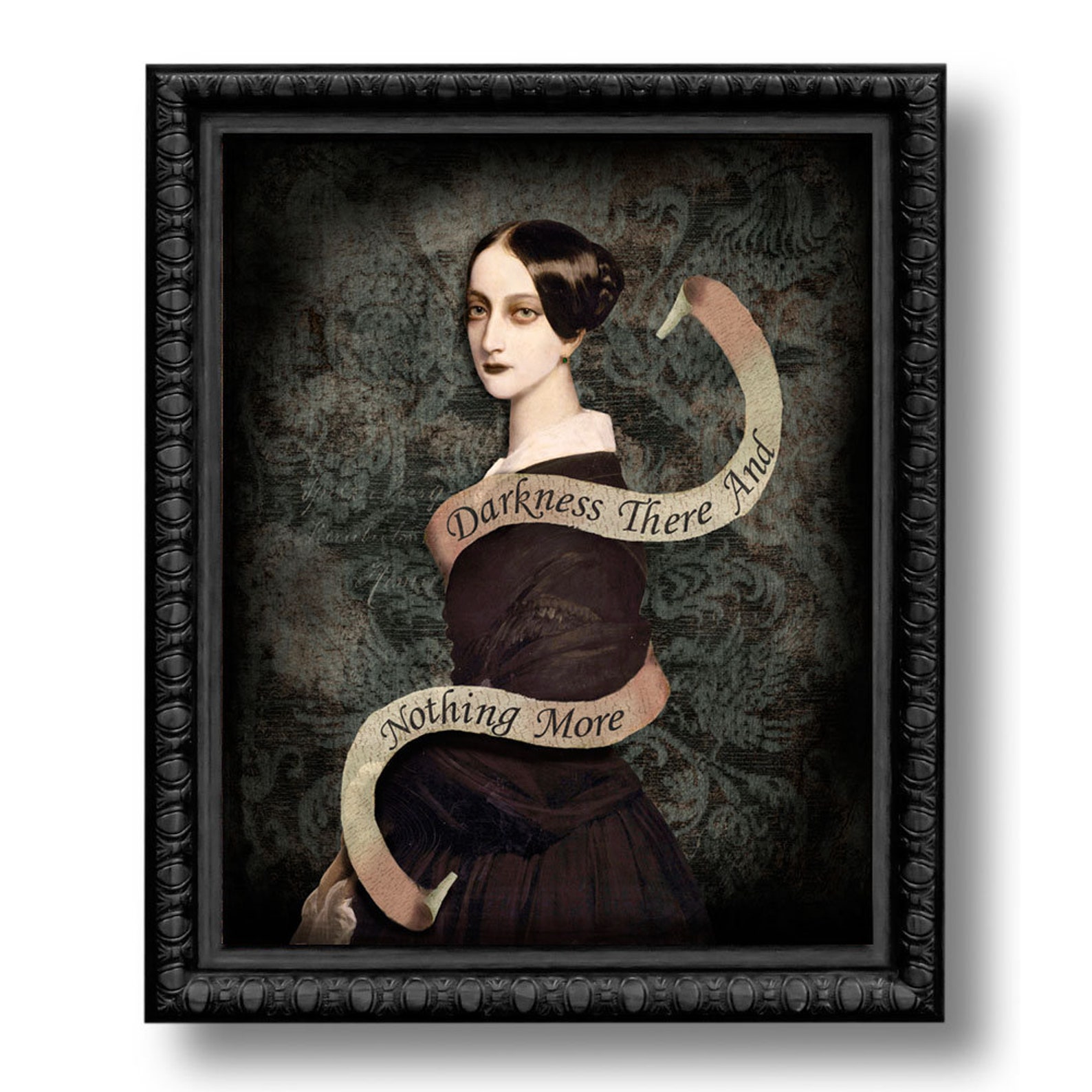 Edgar Allan Poe the Raven Lenore Print Digital Art Surreal - Etsy