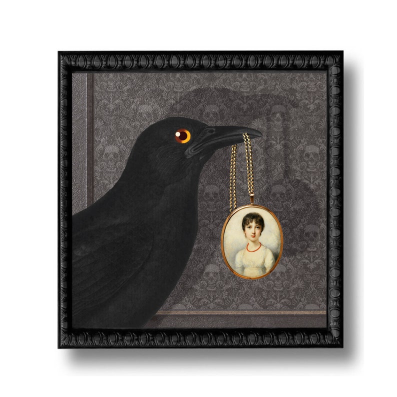 The Raven Edgar Allan Poe Lenore Print Art Surreal Home Decor - Etsy