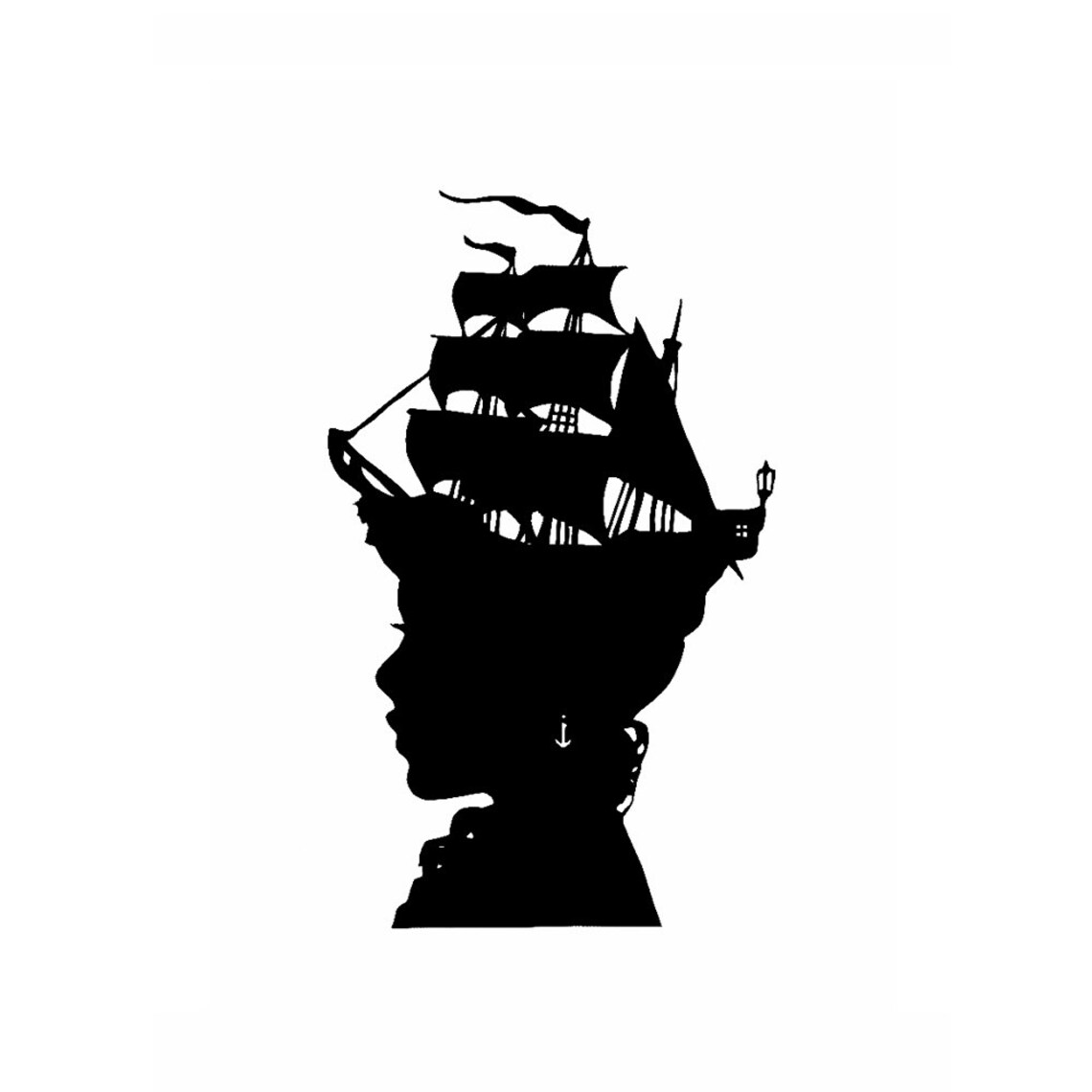 Large Original Captain Large Nautical Silhouette Print Set - Etsy