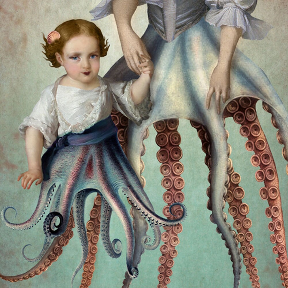 Octopus Mermaid Painting